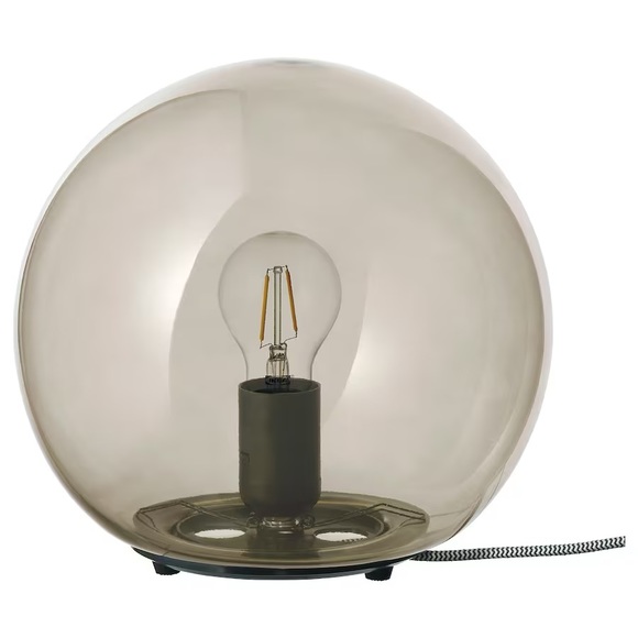 IKEA | Accents | Rare New Ikea Fado Orb Light Glass Table Lamp Globe ...